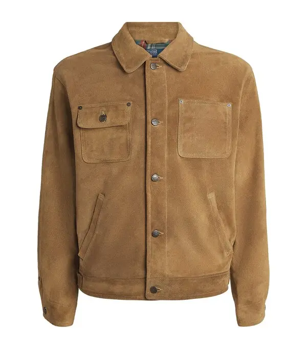 Polo Ralph Lauren Suede Field Jacket - Beige