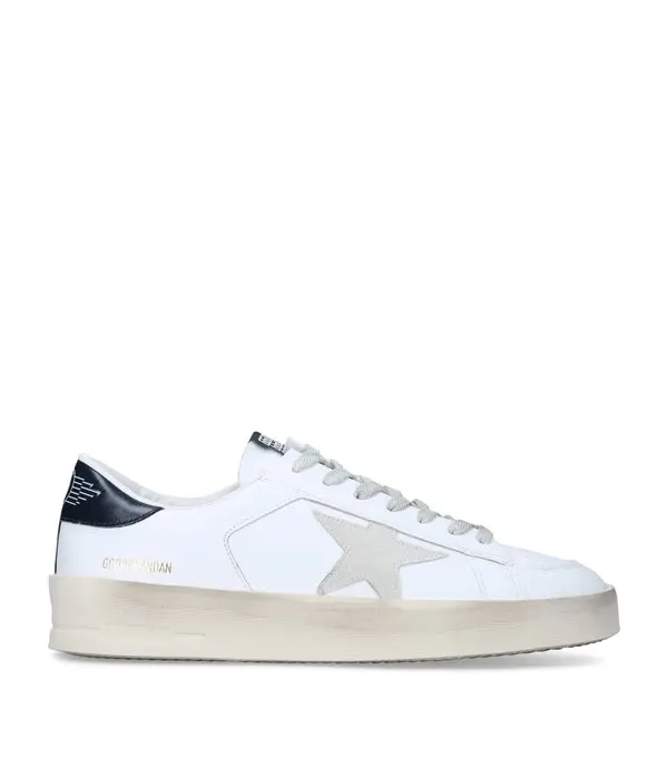 GOLDEN GOOSE Leather Stardan Sneakers - White