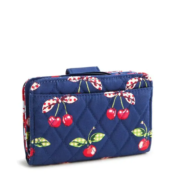 VERA BRADLEY Small Turnlock Wallet In Cherry Picking