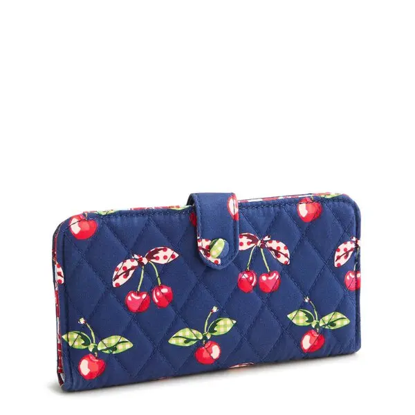 VERA BRADLEY Tab Wallet In Cherry Picking - Blue