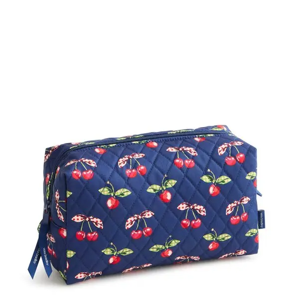 VERA BRADLEY Large Cosmetic Bag - Blue
