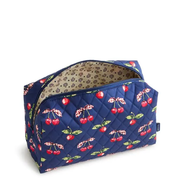 VERA BRADLEY Large Cosmetic Bag - Blue