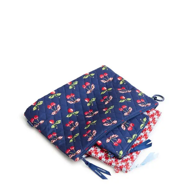 VERA BRADLEY 3-pouch Organizer Set - Blue