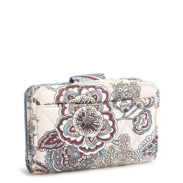VERA BRADLEY Small Turnlock Wallet In Neutral Rhapsody - Purple