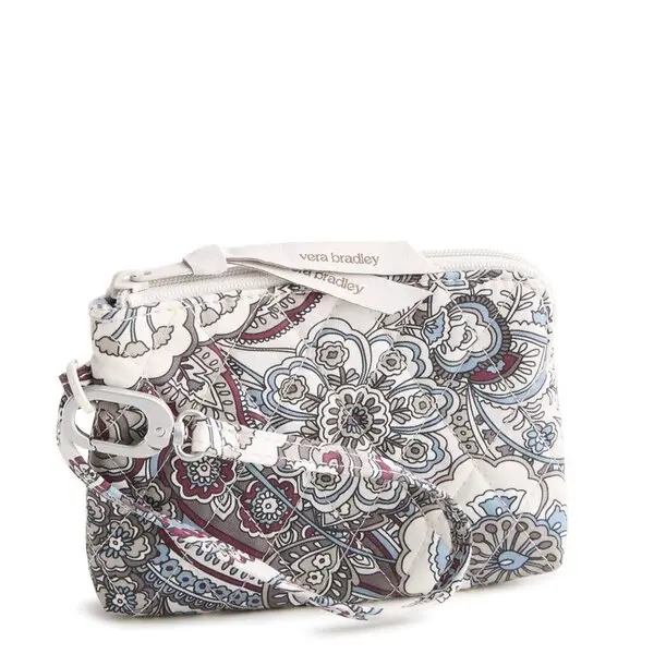 VERA BRADLEY Clip & Zip Wristlet In Neutral Rhapsody - Purple