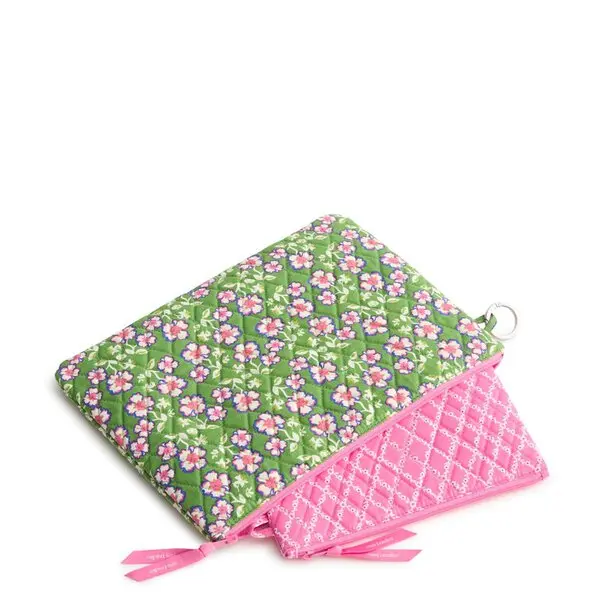VERA BRADLEY Two-piece Vibrant Floral Pouch Organizer Set