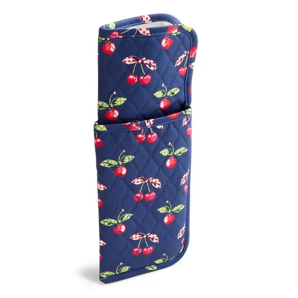 VERA BRADLEY Curling Iron Cover In Cherry Picking - Blue