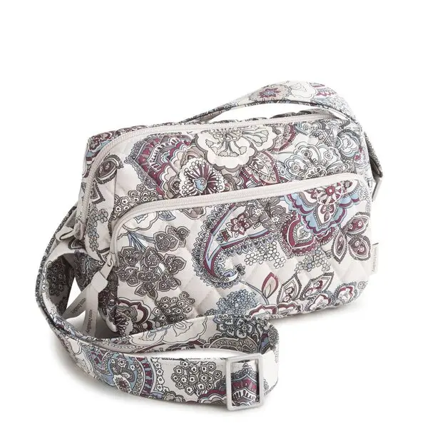 VERA BRADLEY Becker Camera Bag Crossbody In Neutral Rhapsody - Purple