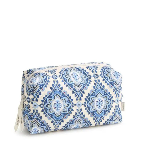 VERA BRADLEY Large Cosmetic Bag - Blue