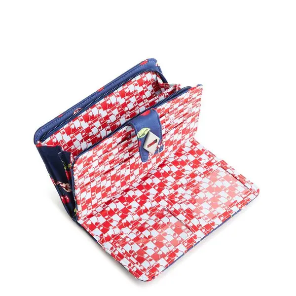 VERA BRADLEY Turnlock Wallet In Cherry Picking