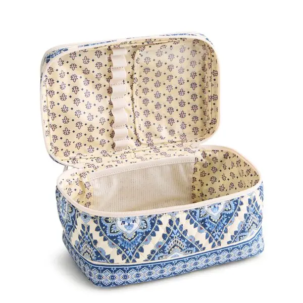 VERA BRADLEY Brush Up Cosmetic Case - Blue