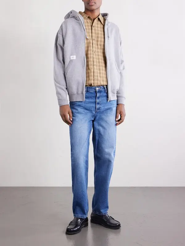WTAPS Logo-appliquéd Checked Woven Shirt