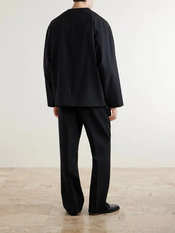 Fear Of God Flared Pleated Wool-blend Trousers