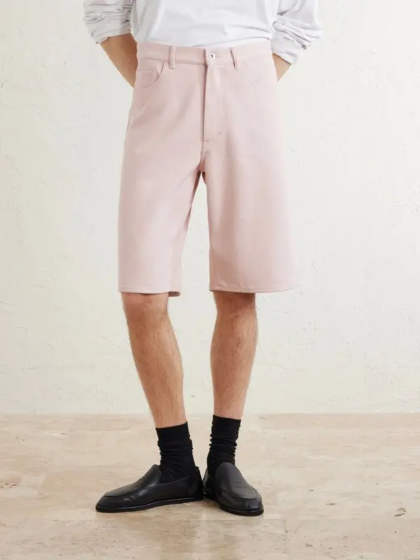 Auralee Wide-leg Silk Shorts