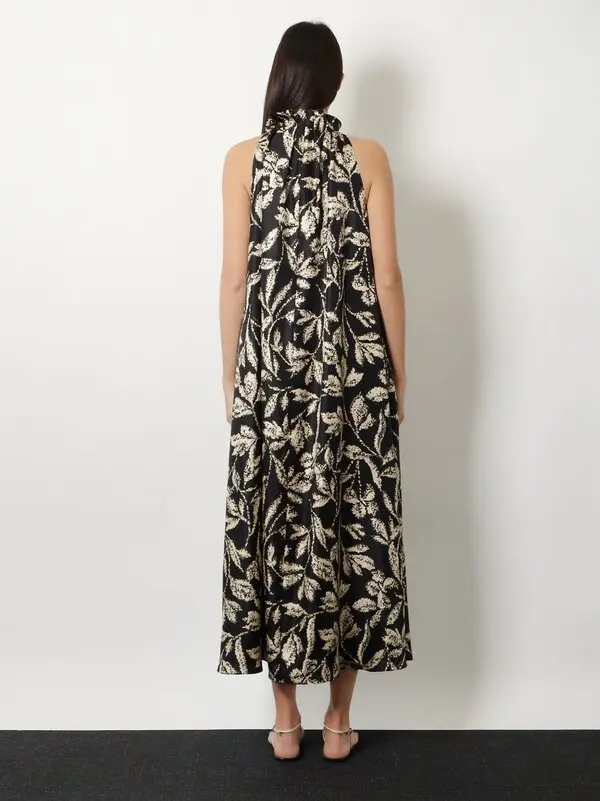 Max Mara Mxmcartone Silk Dress - Black