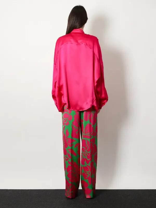 Dries Van Noten Casia Silk Shirt - Pink