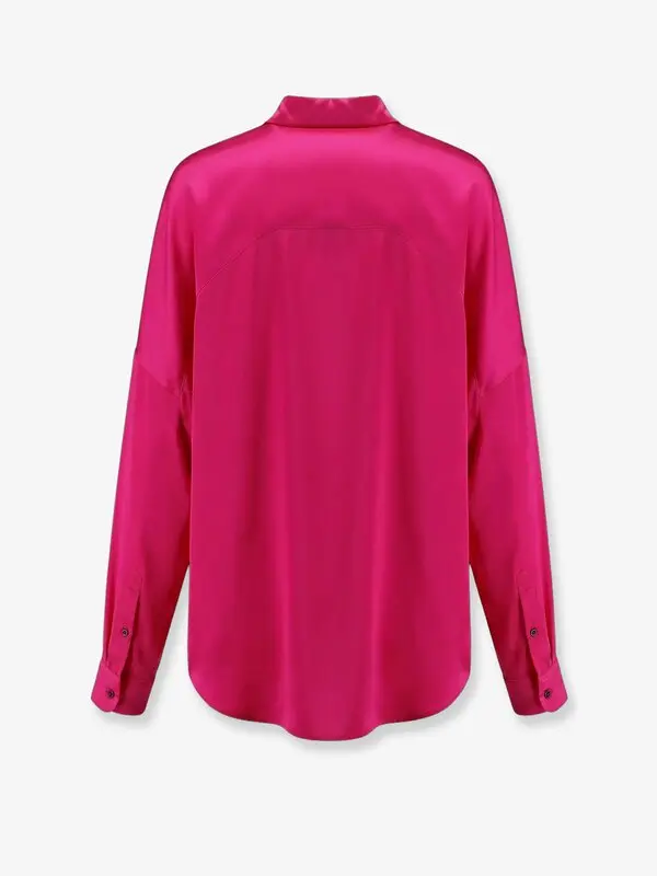 Dries Van Noten Casia Silk Shirt - Pink