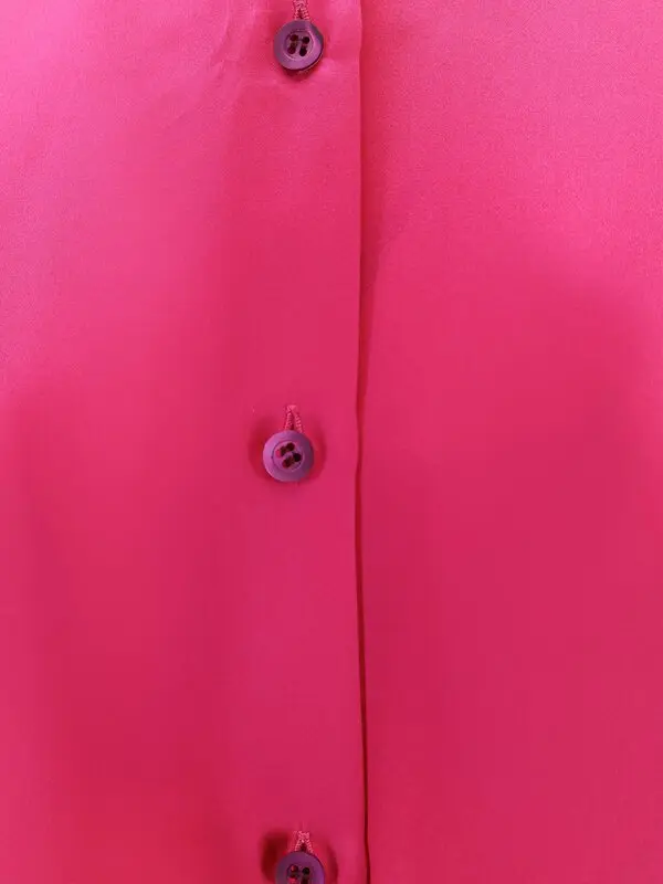 Dries Van Noten Casia Silk Shirt - Pink