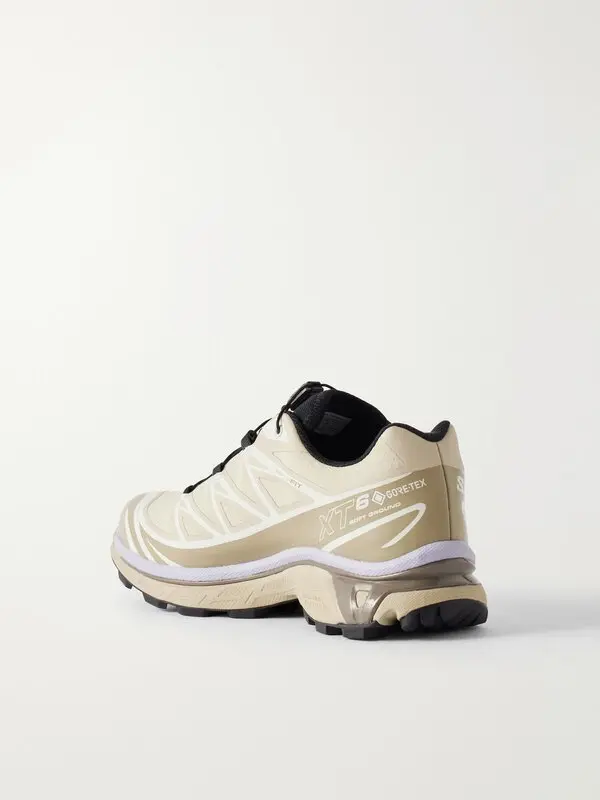 SALOMON Xt-6 Gore-tex Tpu-trimmed Mesh Sneakers - Neutrals