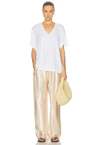 Khaite Linda V-neck T-shirt