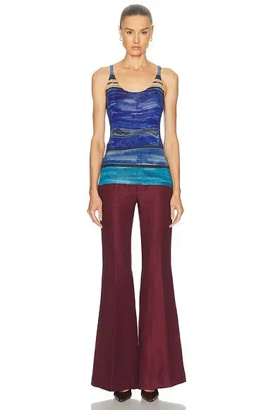 Gabriela Hearst Ecliptor Tank Top - Water Multi