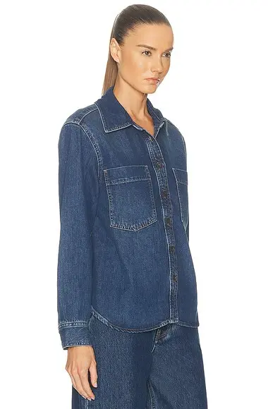 FRAME The Polished Shirt In Denim