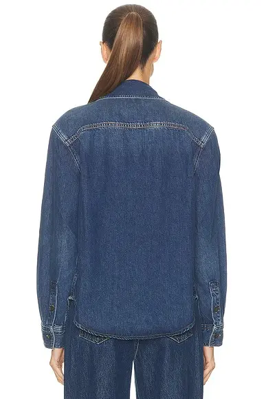 FRAME The Polished Shirt In Denim
