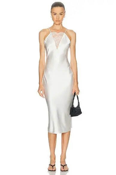 FLEUR DU MAL Frankie Lace Slip Dress - Ivory