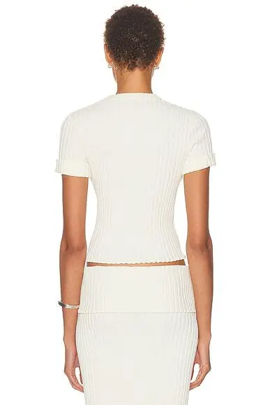 SAME Ribbed Knit Top