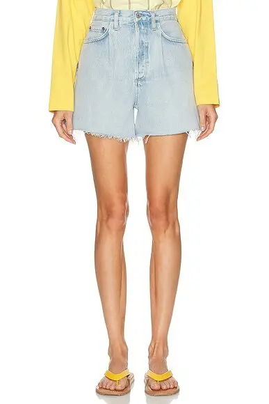 AGOLDE Rhoda Short Light Wash Denim