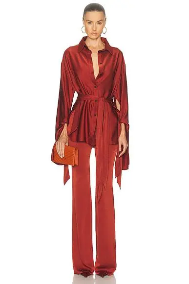 Atlein Oversized Knot Shirt