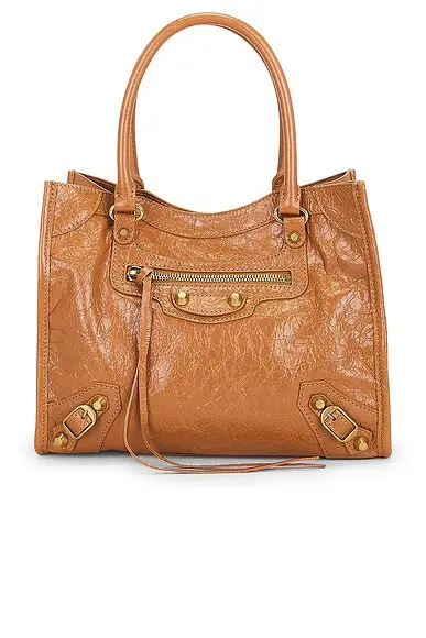 Balenciaga Le City Mini Tote Bag - Camel