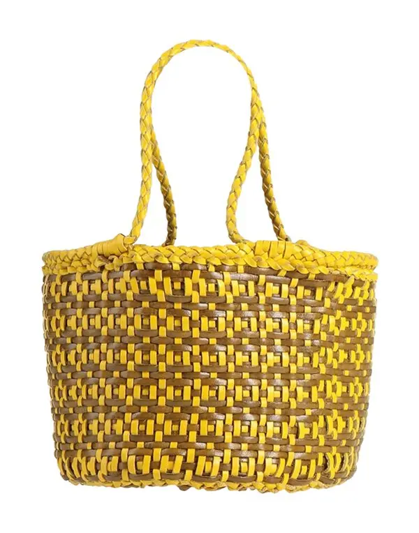 Dragon Diffusion Small Two-tone Leather Bucket Bag