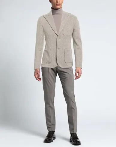 DANIELE ALESSANDRINI Blazer Size Polyester, Cotton, Elastane