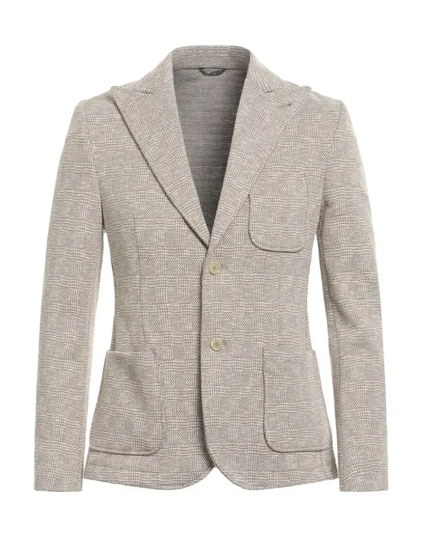 DANIELE ALESSANDRINI Blazer Size Polyester, Cotton, Elastane