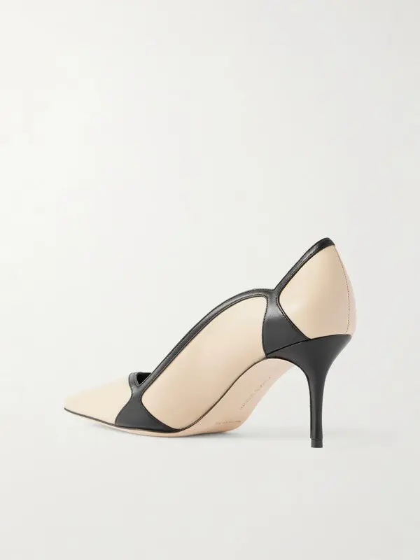 Manolo Blahnik Ruvian 70 Leather Pumps