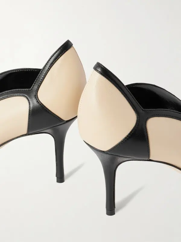 Manolo Blahnik Ruvian 70 Leather Pumps