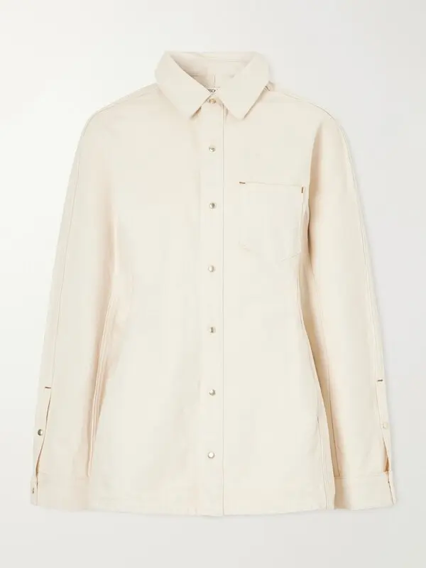 Ossou Cinch Cotton-drill Shirt - Neutrals