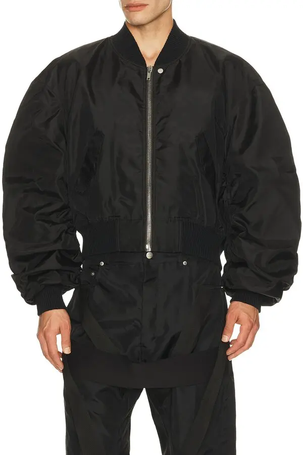 Rick Owens Secchia Flight Jacket - Black