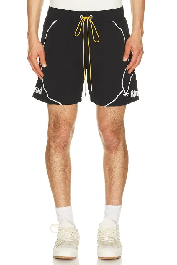 Rhude Moonlight Pista Shorts - Black & White