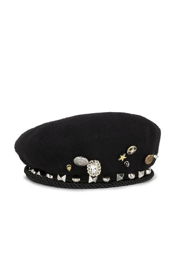 KODY PHILLIPS Kp X Pretty Relics Lasso Beret - Black