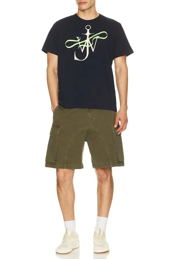 JW Anderson Twisted Patch Pocket Short - Khaki