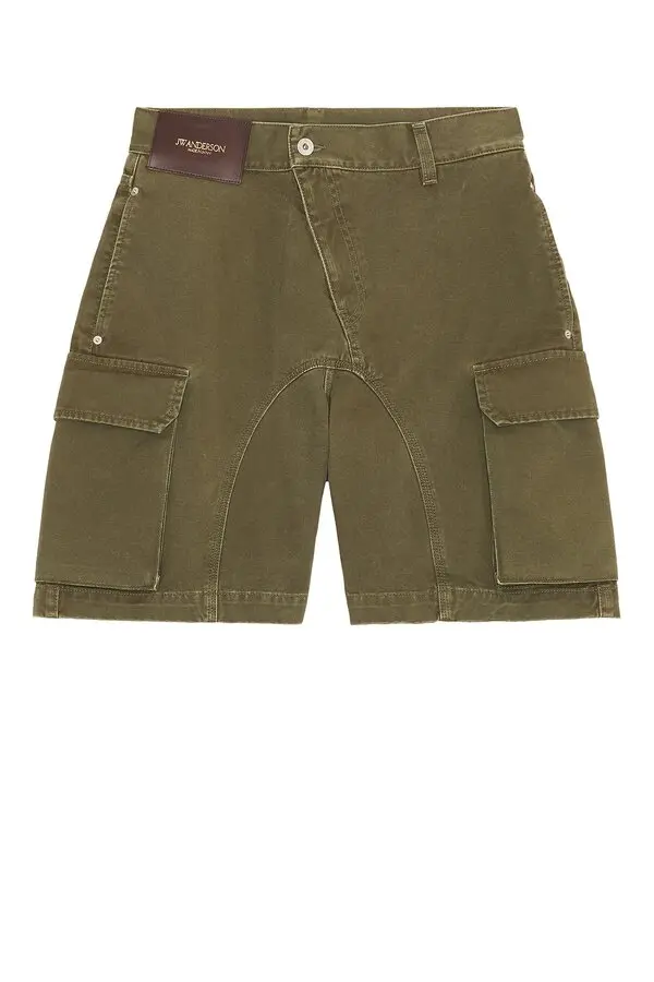 JW Anderson Twisted Patch Pocket Short - Khaki