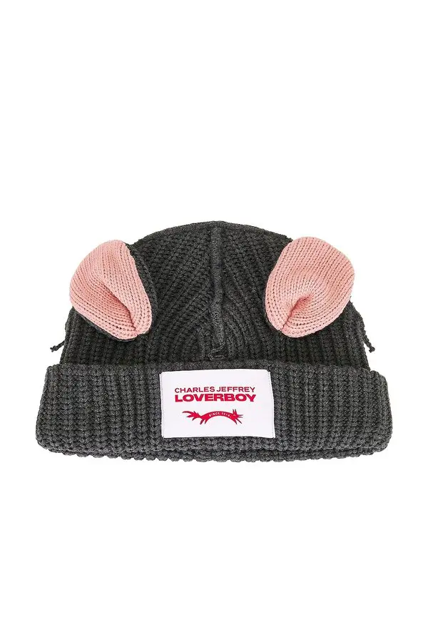 CHARLES JEFFREY Chunky Rat Beanie - Grey