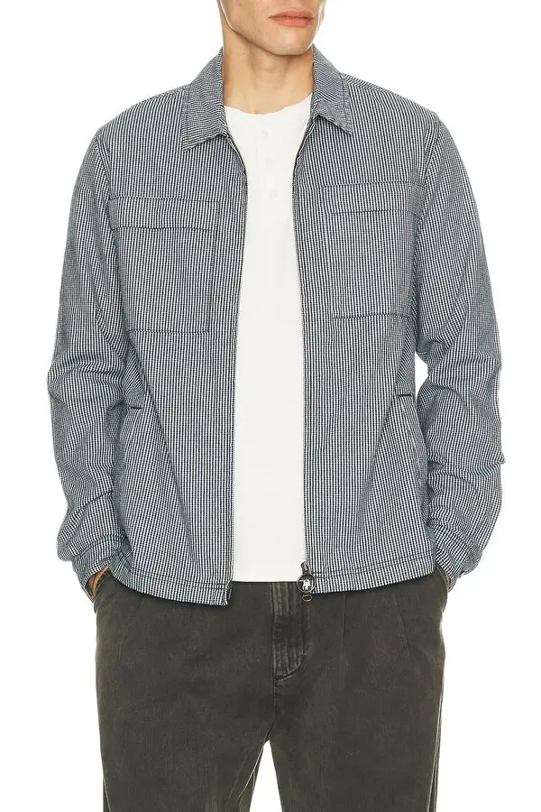 Barbour Willowburn Gingham Overshirt In Blue - Navy
