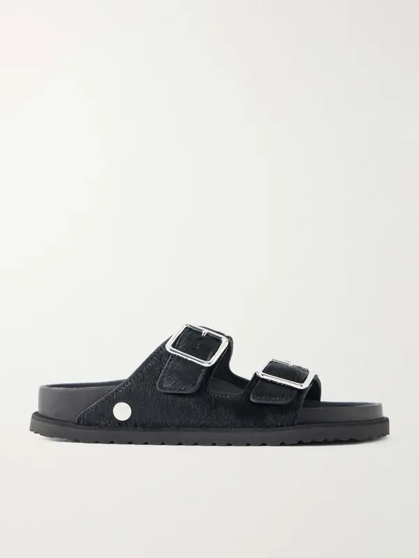 BIRKENSTOCK Arizona Pony Hair Sandals - Black