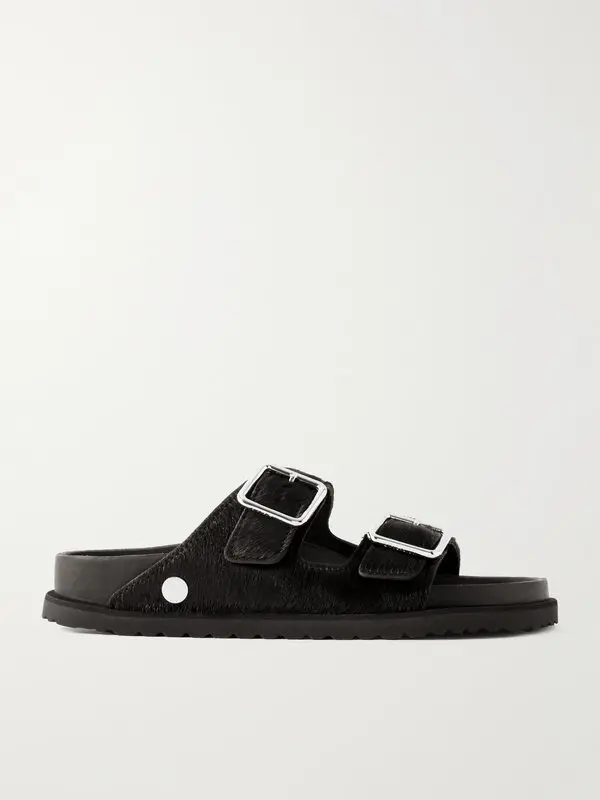 BIRKENSTOCK Arizona Pony Hair Sandals - Black