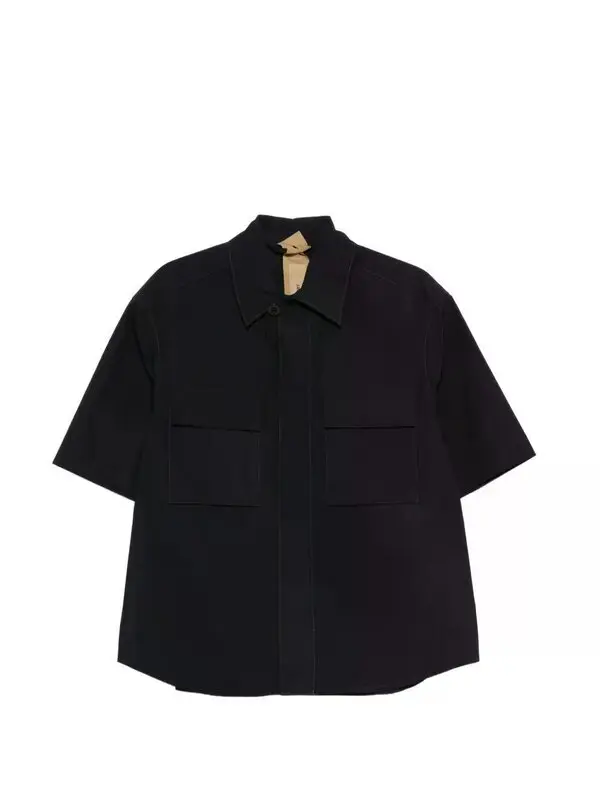 TEN C Button-up Chest-pocket Shirt