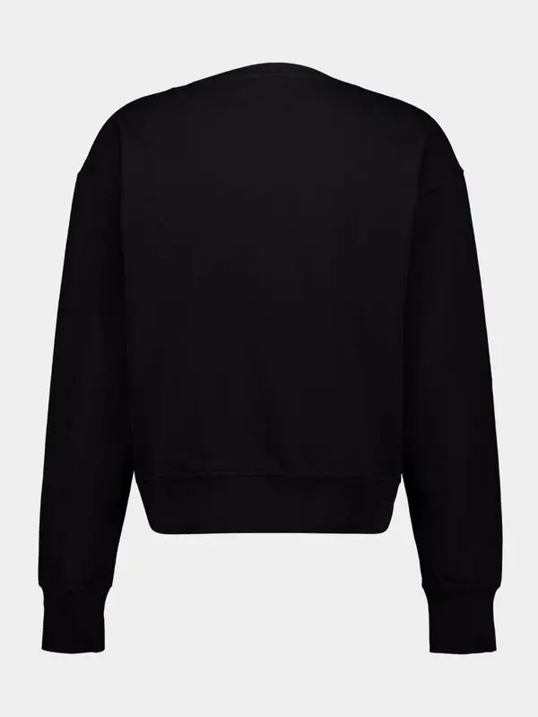Alexander McQueen Logo Cotton Sweatshirt - Black