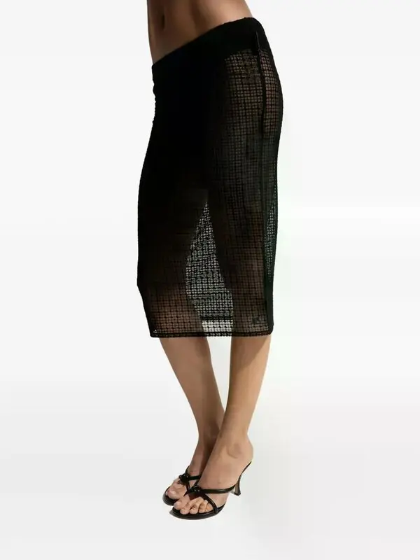 COURREGES Laced Midi Skirt